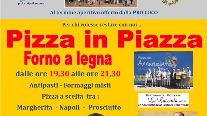 Pollone, il 16 agosto pizza in piazza con la Pro Loco - Attualità