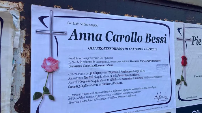 Addio ad Anna Carollo Bessi, storica prof del classico